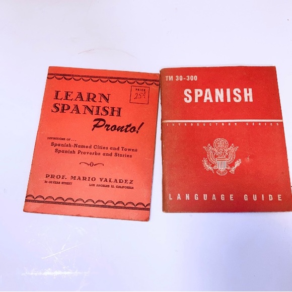 Vintage | Office | Learn Spanish Pronto Spanish Language Guide 2 ...